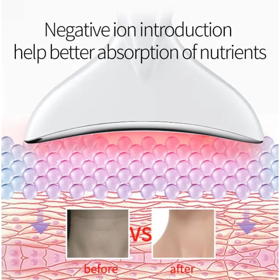 Ултразвуков уред за лице 3 в 1 Ubx 3 нива на регулиране премахване на бръчки по лицето и