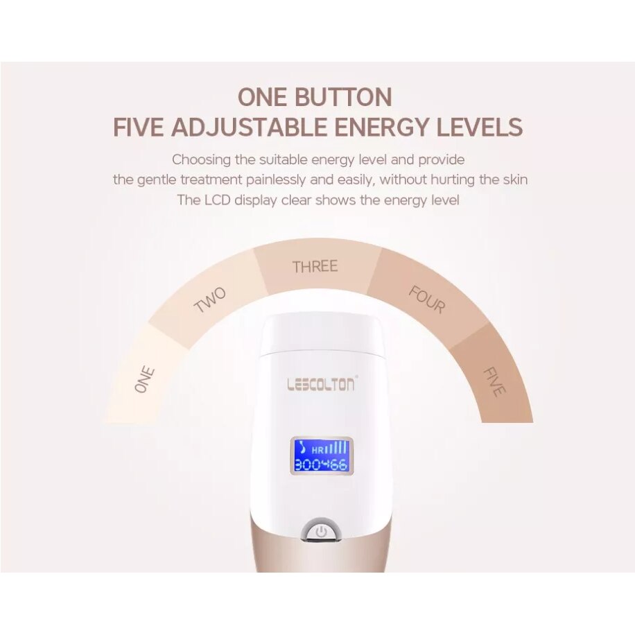 IPL епилатор, трайно обезкосмяване без болка, 300 000 импулса, IPL ...