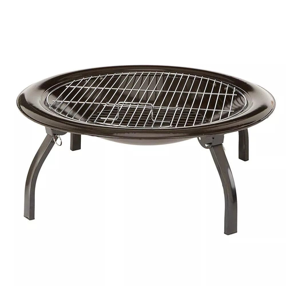 Gratar de gradina, Boomerang, Metal, 55x43 cm, functioneaza pe lemne ...