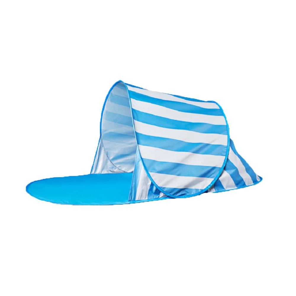 Cort de plaja pentru copii, BigHome, Nylon, Alb/Albastru - eMAG.ro