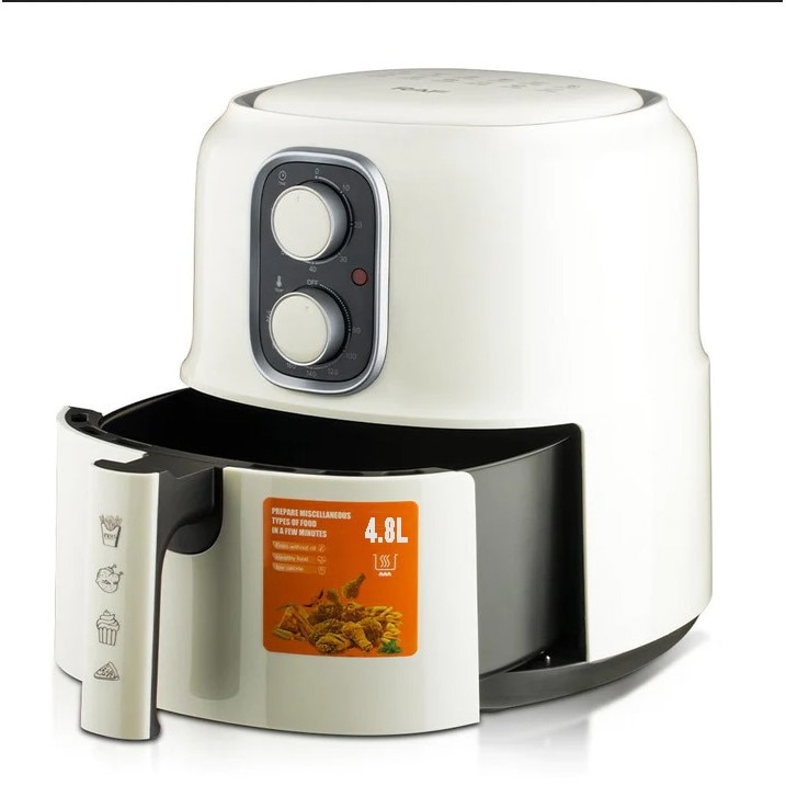Friteuza Air Fryer RAF R.5361W cu aer cald, fara ulei, Capacitate 4.8L ...
