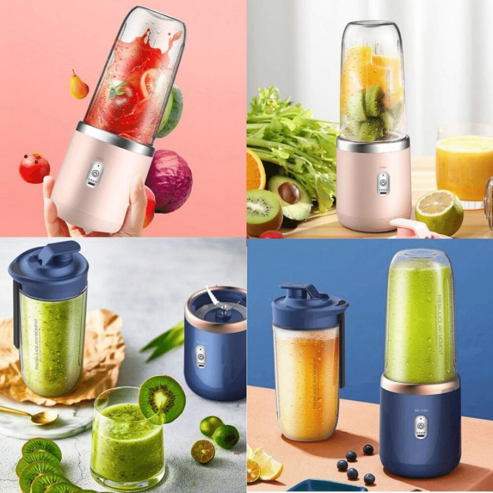 Blender fructe/legume, 40W, 1 Viteza, 400ml, Albastru - eMAG.ro