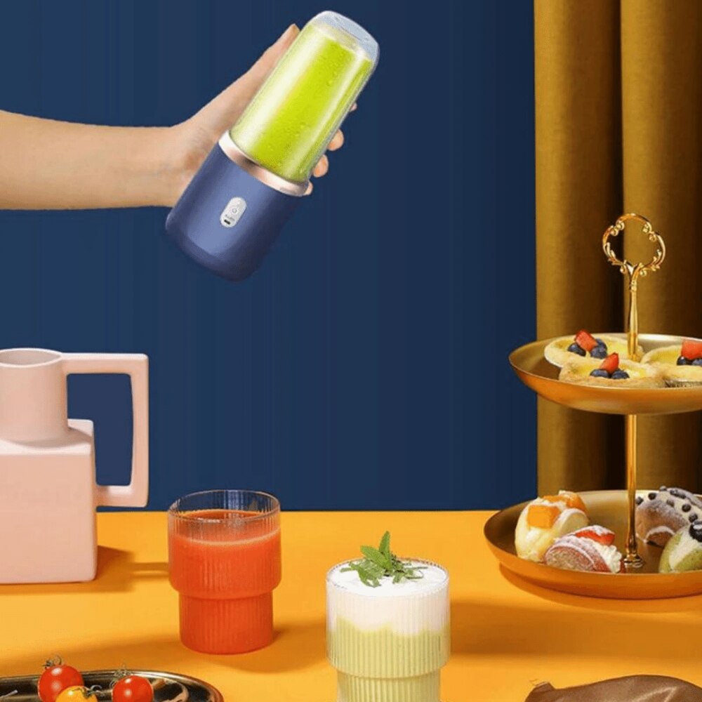 Blender fructe/legume, 40W, 1 Viteza, 400ml, Albastru - eMAG.ro