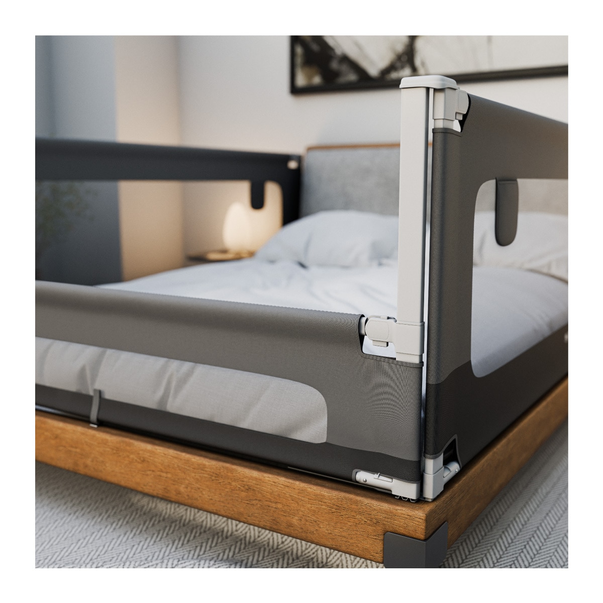 Bariera de protectie pentru pat, margine de siguranta 200 Cm Tulano ...