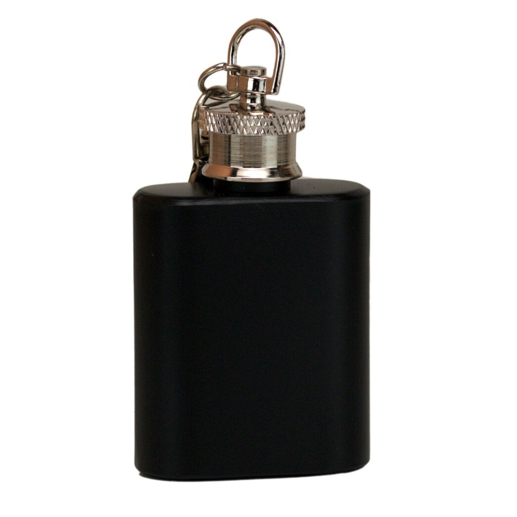 Plosca metalica breloc, Army Black, negru, 30 ml, OnemisFlot - eMAG.ro
