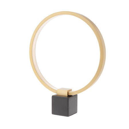 Lámpa, fém szerkezet, márvány talp, LED lámpa, meleg fény, 12W, 650lm ...