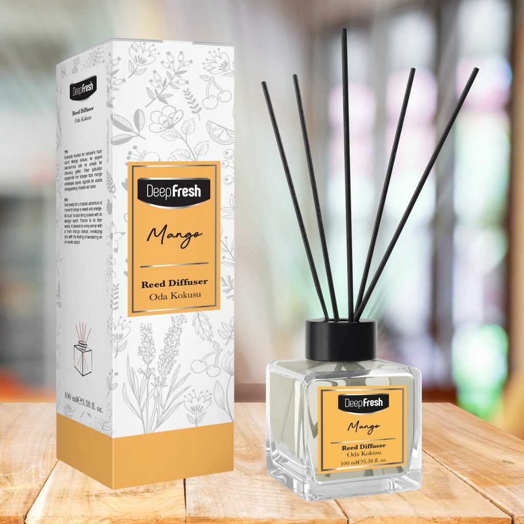 Odorizant de camera cu betisoare, DEEP FRESH Mango 100 ml - eMAG.ro