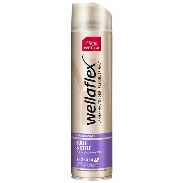 Lac de par, Wella Flex Full & Style, fixare puternica, 250ml - eMAG.ro