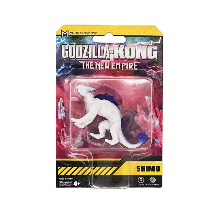 Mini figurina GODZILLA x KONG SHIMO, Playmates, 5cm, Alb/Albastru - eMAG.ro