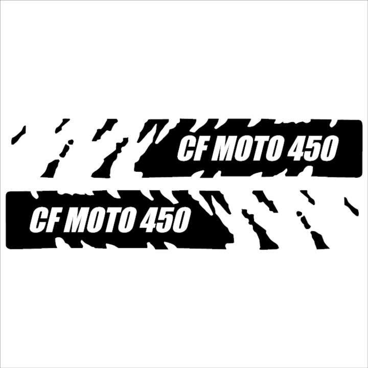 Sticker x2, CF Moto 450 Stripe, Negru, 25cm - eMAG.ro