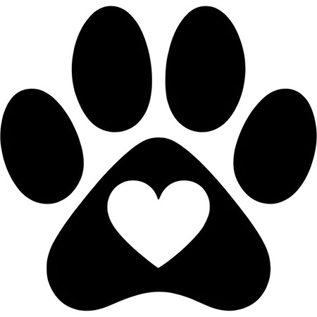 Sticker Auto, Amprenta Caine, 25 cm, 12254ST - eMAG.ro