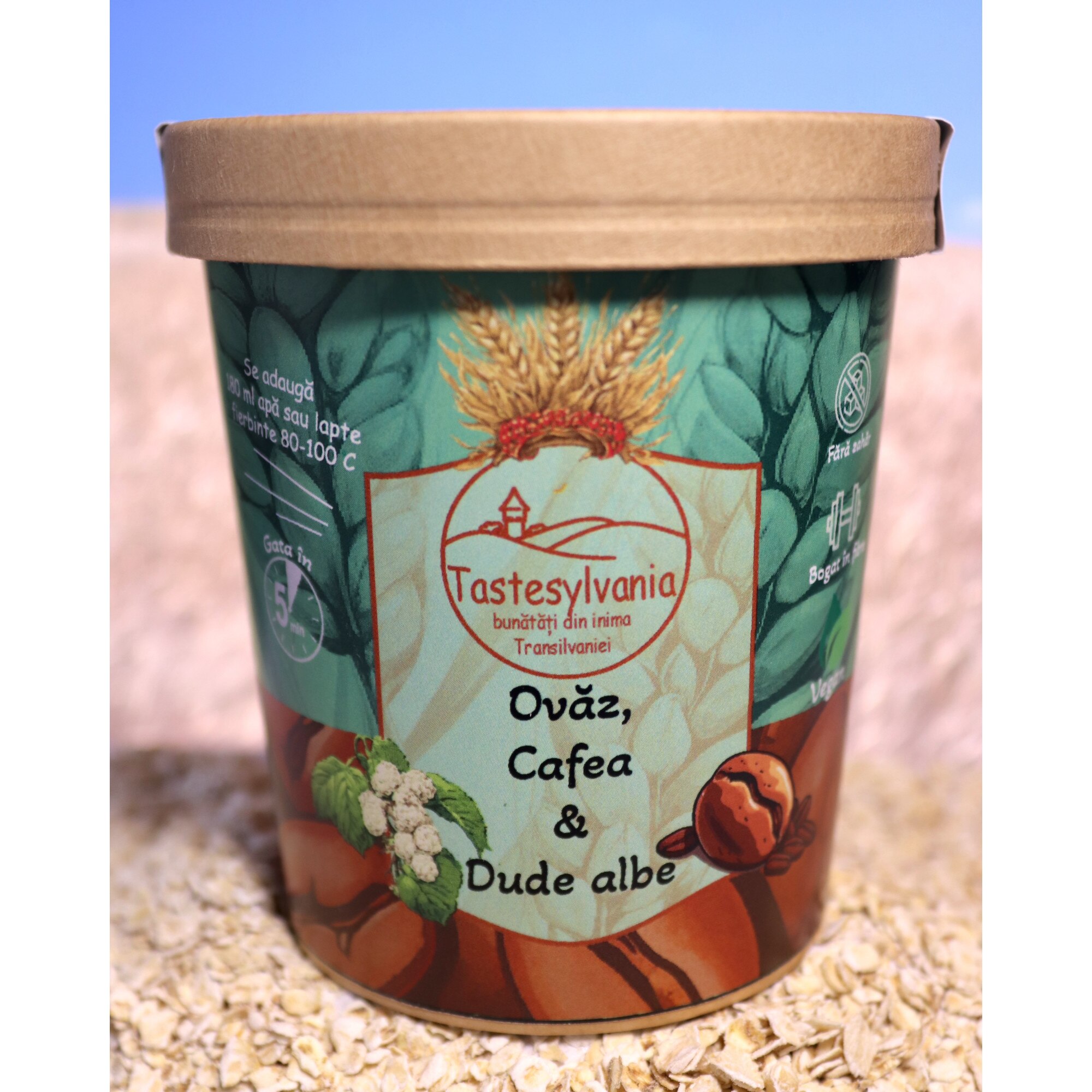 Terci de ovaz cu dude albe si cafea 70g - eMAG.ro