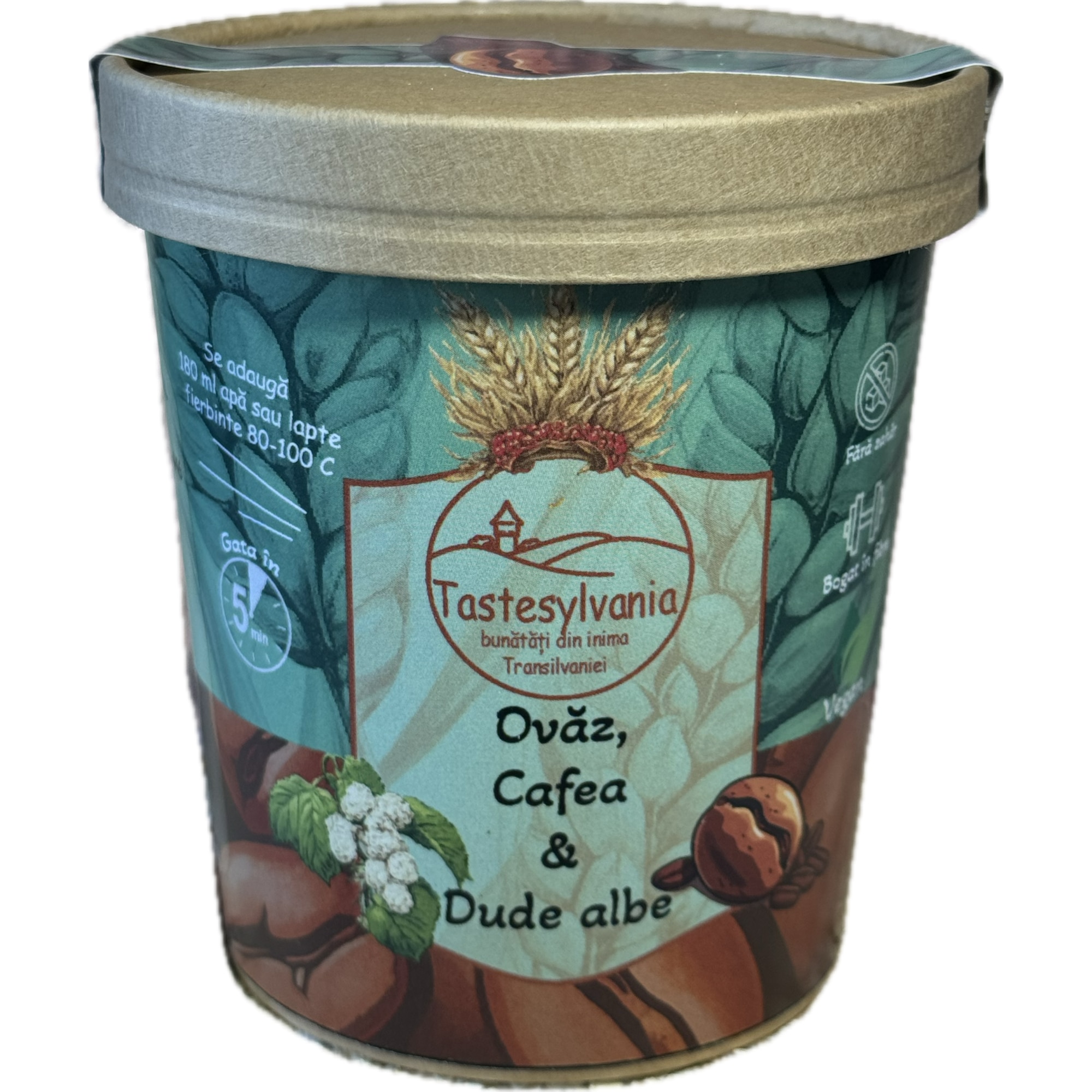 Terci de ovaz cu dude albe si cafea 70g - eMAG.ro