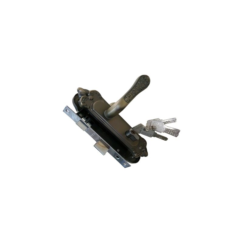 Broasca completa, ingropata, pe butuc, 5 chei, gri-antic, 57 mm - eMAG.ro