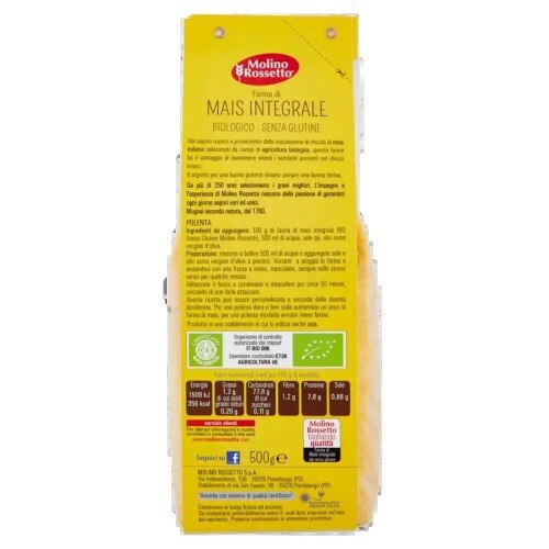 Molino Rossetto Faina de malai integrala BIO 100% Italia fara gluten ...