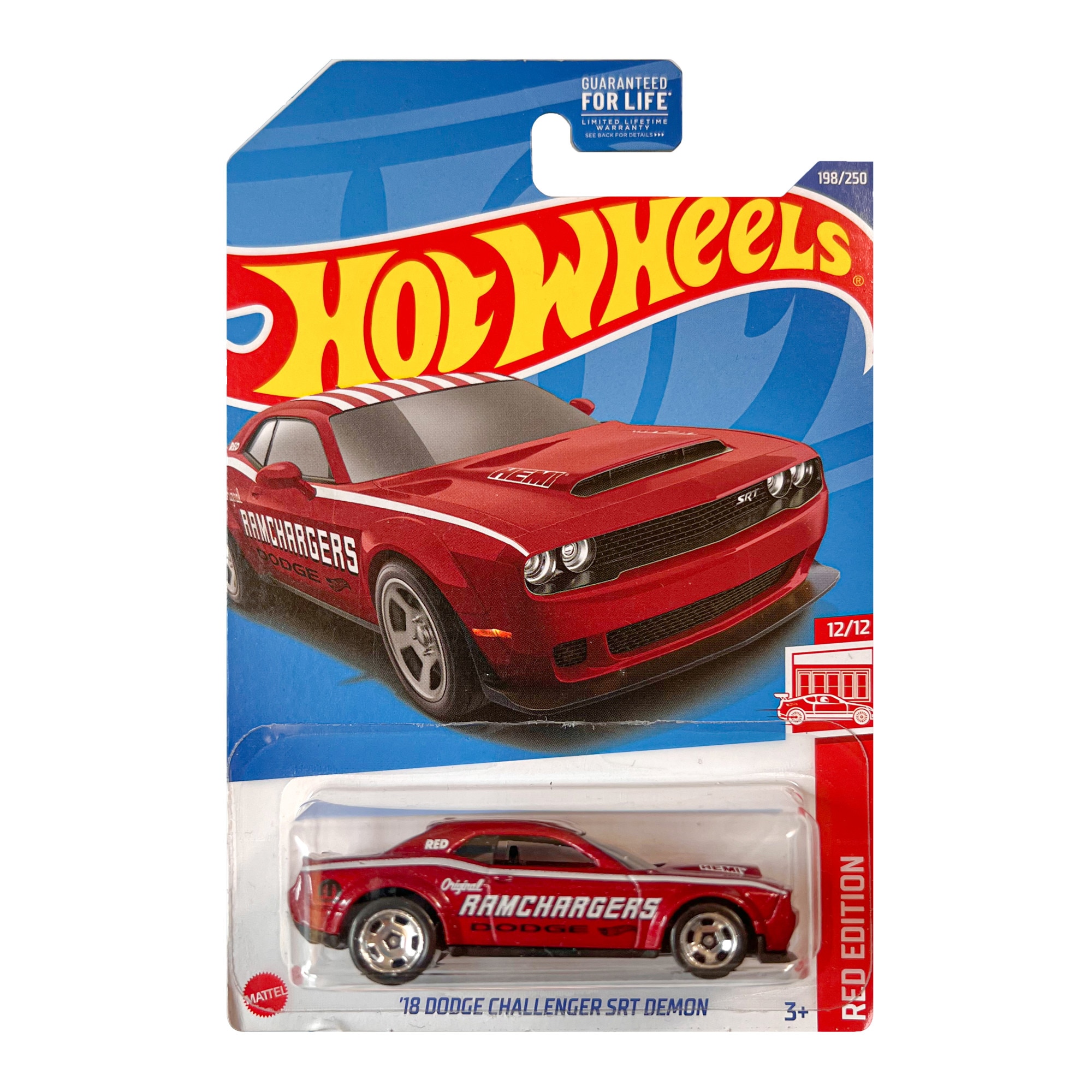 Masinuta Metalica Hot Wheels 18 Dodge Challenger Srt Demon Red