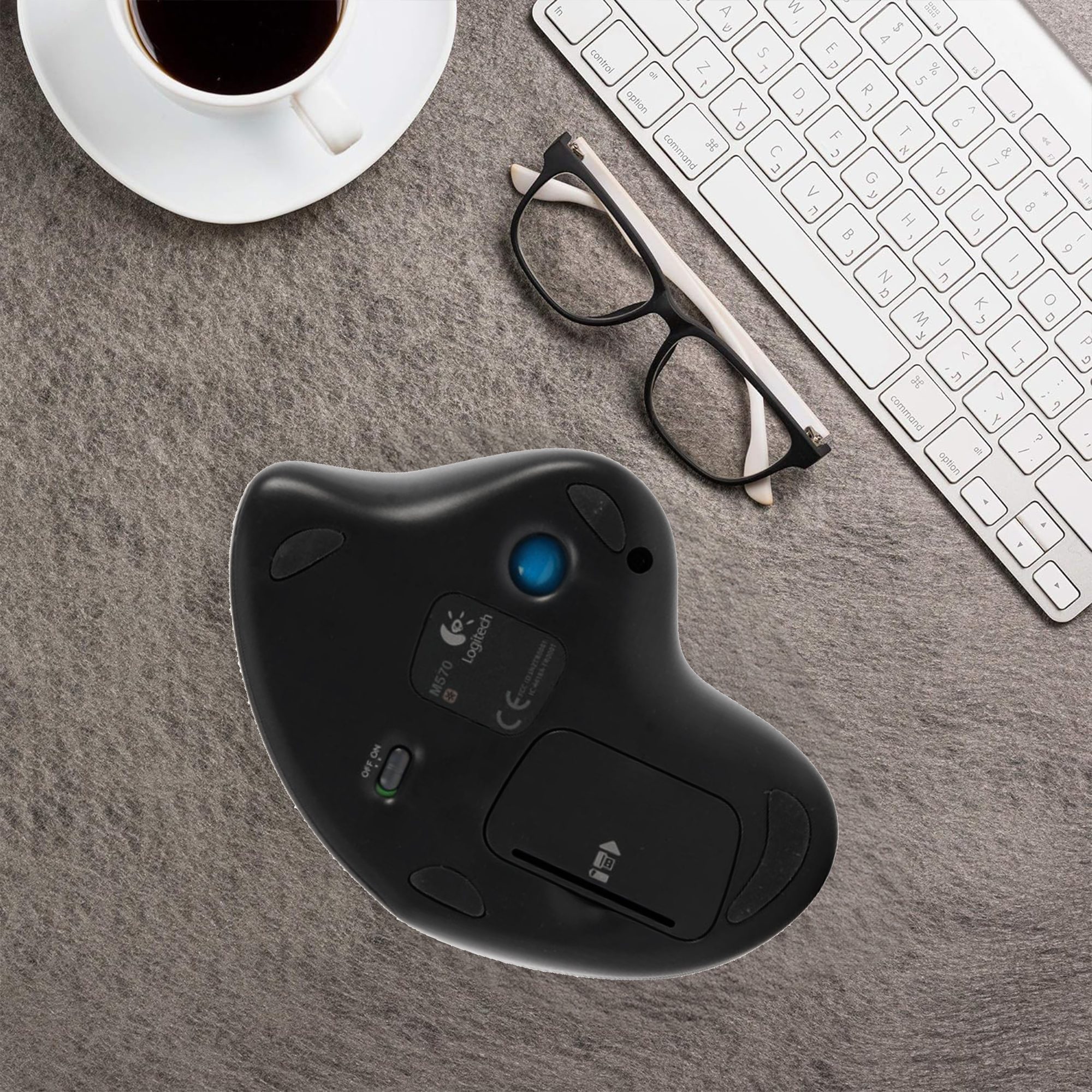 Talpa autoadeziva de schimb pentru Mouse Logitech M570, glisare lina ...