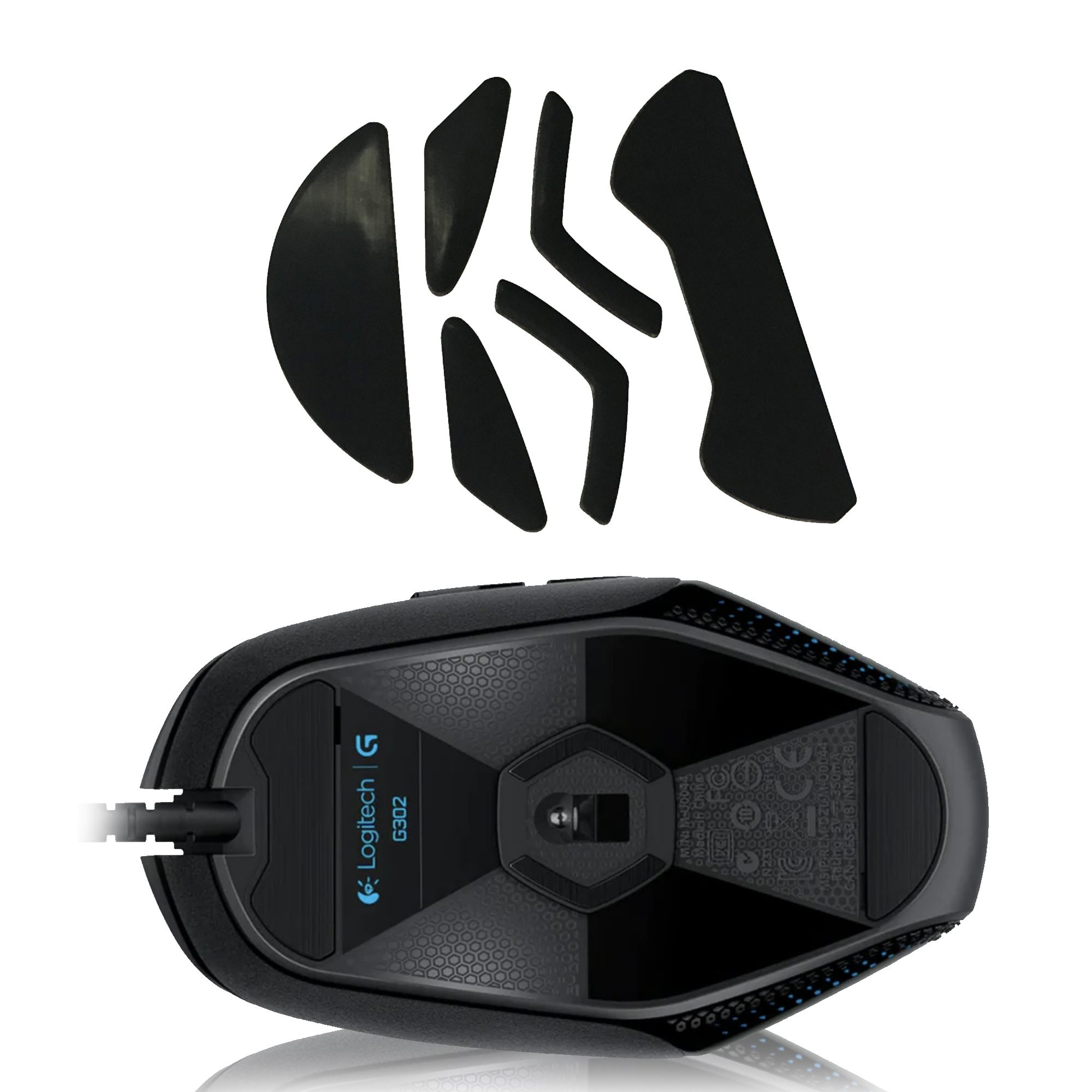 Talpa autoadeziva de schimb pentru Mouse Logitech G302, G303, glisare lina, mouse feet ...