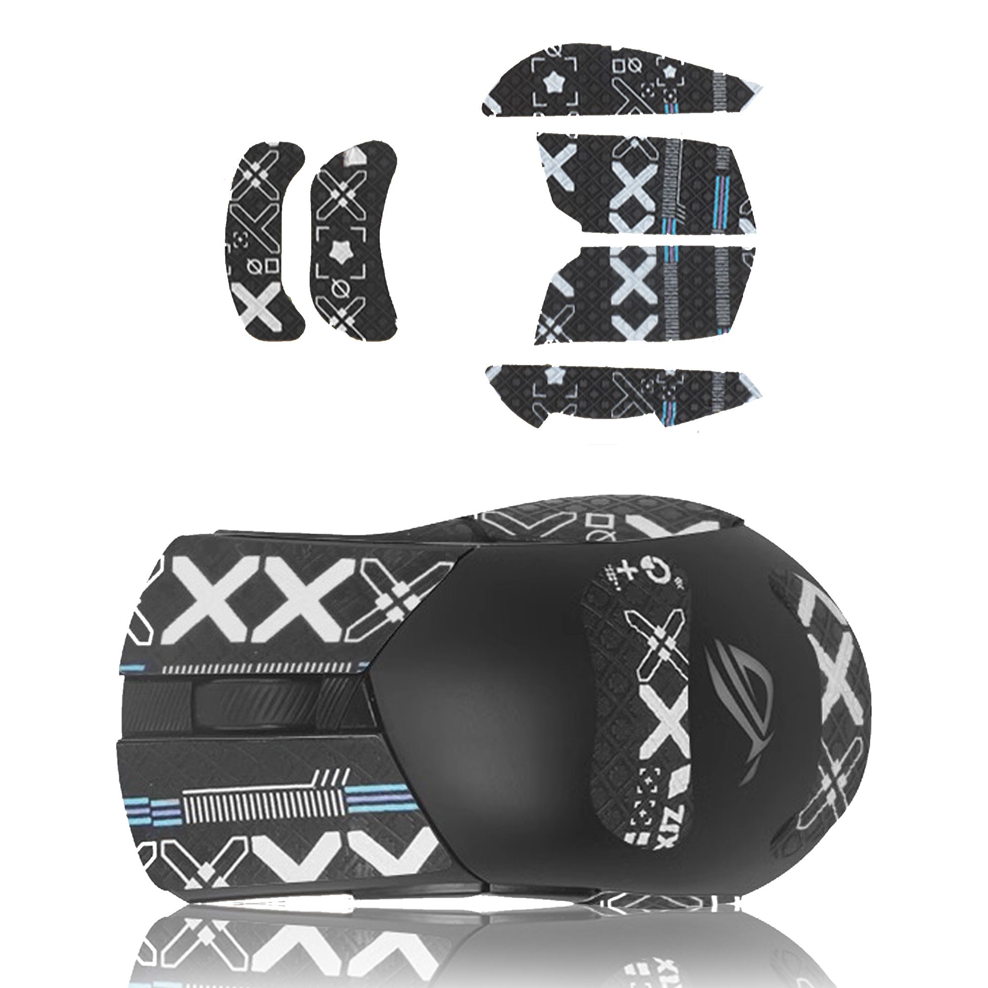 Sticker decorativ PadForce de protectie pentru Mouse ASUS ROG Gladius ...