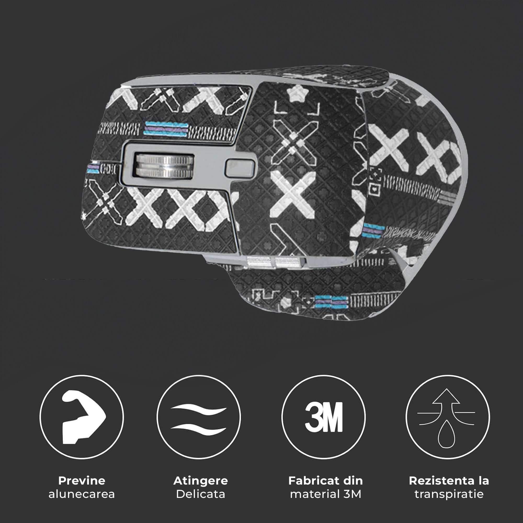 Sticker decorativ PadForce de protectie pentru Mouse Logitech MX Master ...