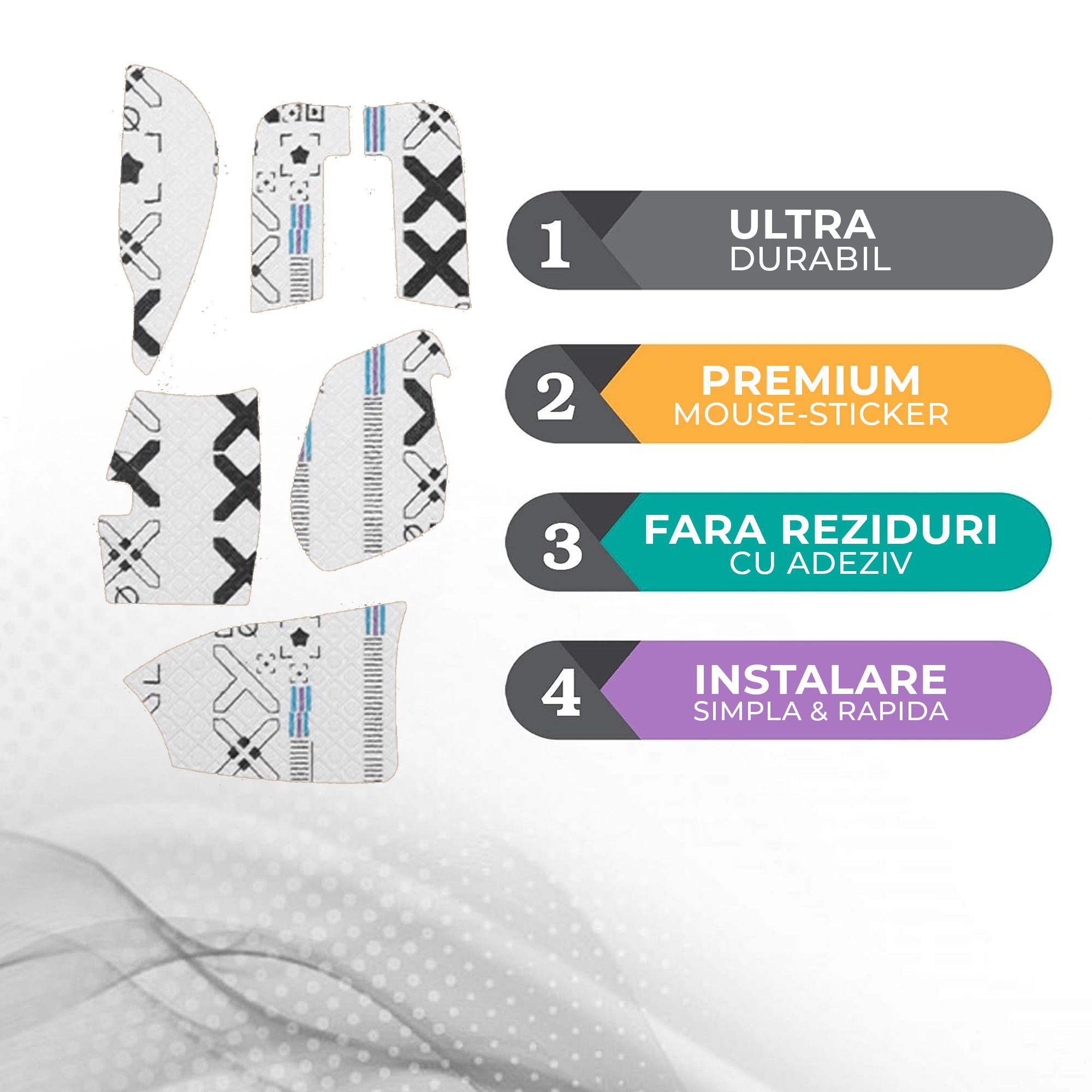Sticker decorativ PadForce de protectie pentru Mouse Logitech MX Master ...