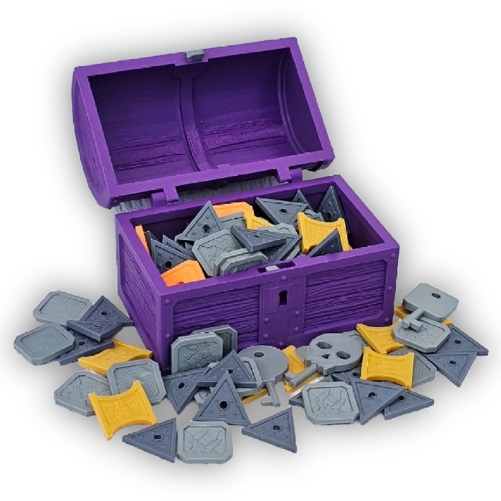 Cufar de comori cu 3 chei, mic, violet - eMAG.ro