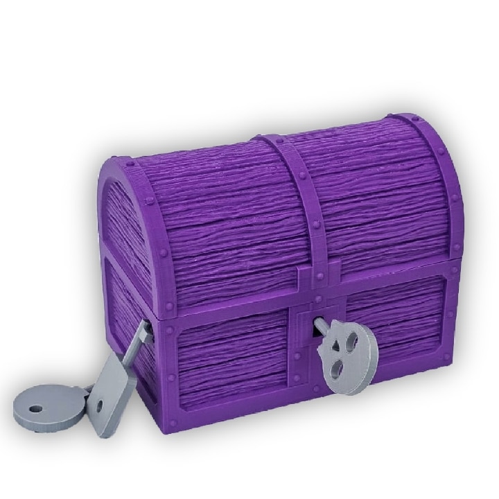 Cufar de comori cu 3 chei, mic, violet - eMAG.ro