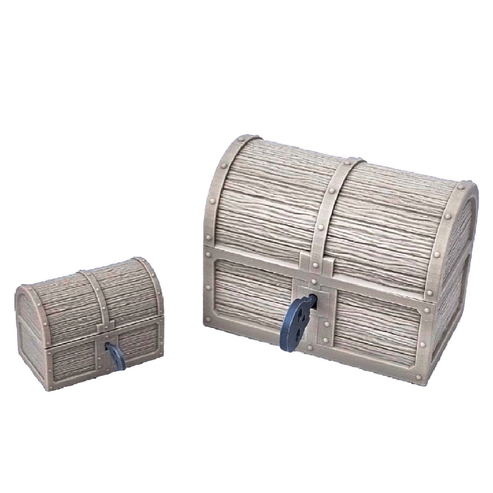Cufar de comori cu 3 chei, mic, bone white - eMAG.ro