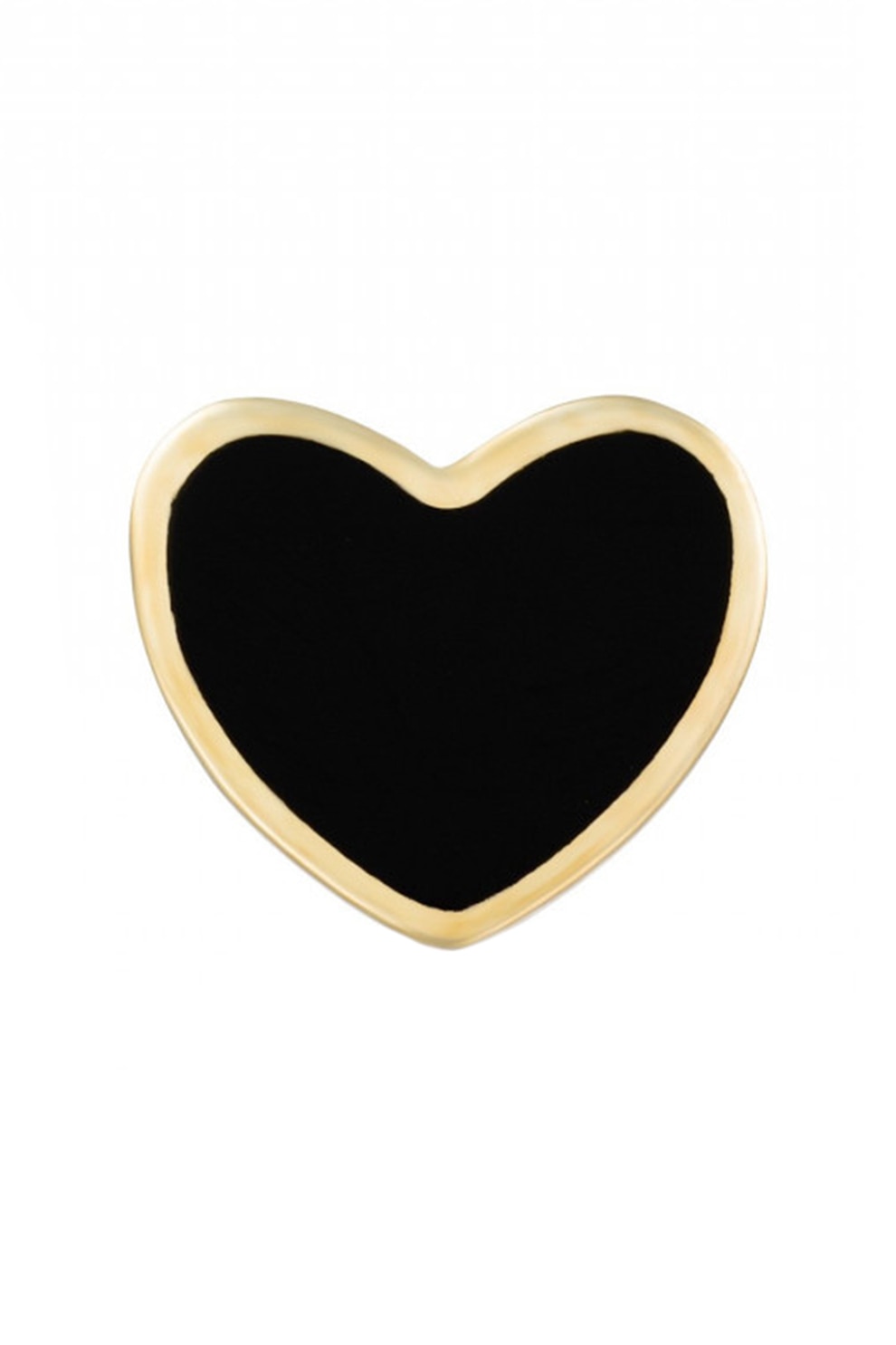 L'Instant D'or, Cercei in forma de inima, din aur de 9K, Auriu, Negru ...