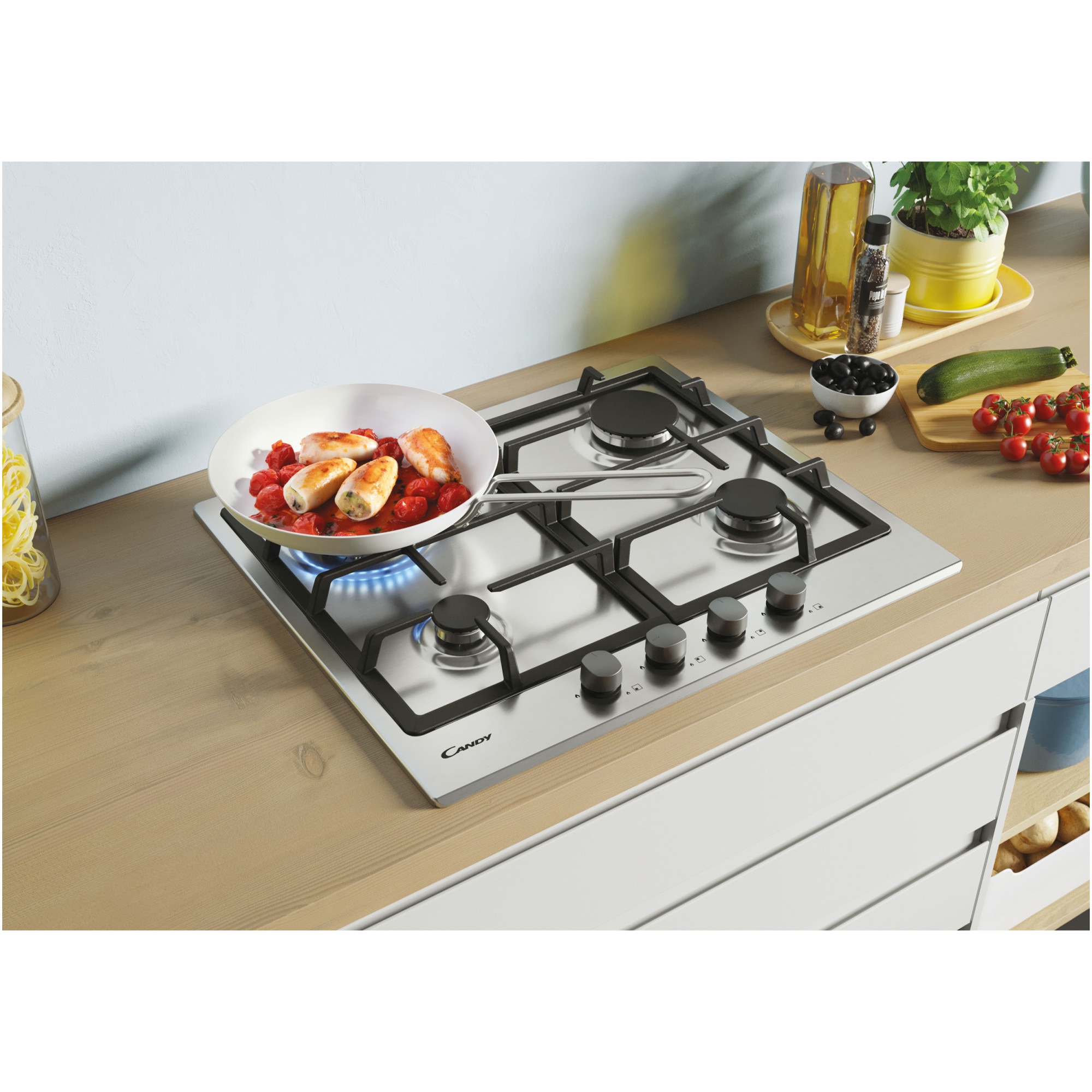 Set cuptor incorporabil Candy FCP605X_E, Electric, 65 l, Display, Grill ...