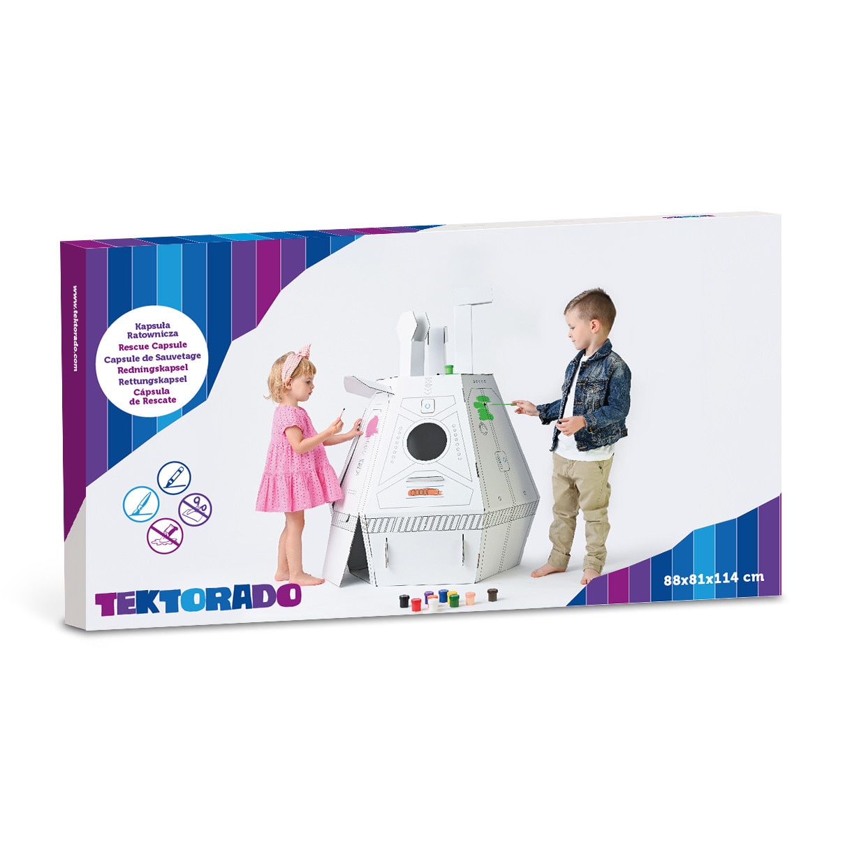 Capsula spatiala de colorat pentru copii 3D - eMAG.ro