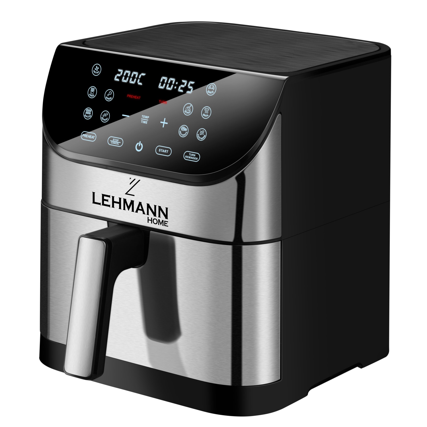 Friteuza cu aer cald, fara ulei, Lehmann Procado, Airfryer 1800W, 8L ...
