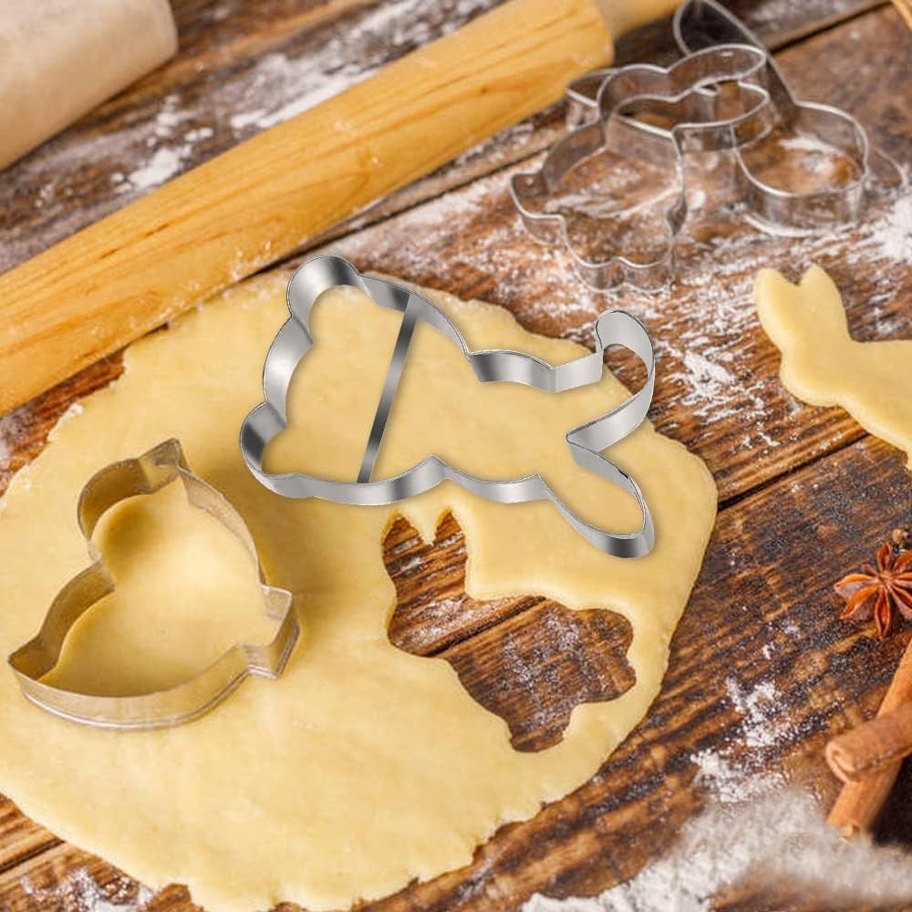 Set 6 forme pentru prajituri de Paste Wellxunk, otel inoxidabil ...