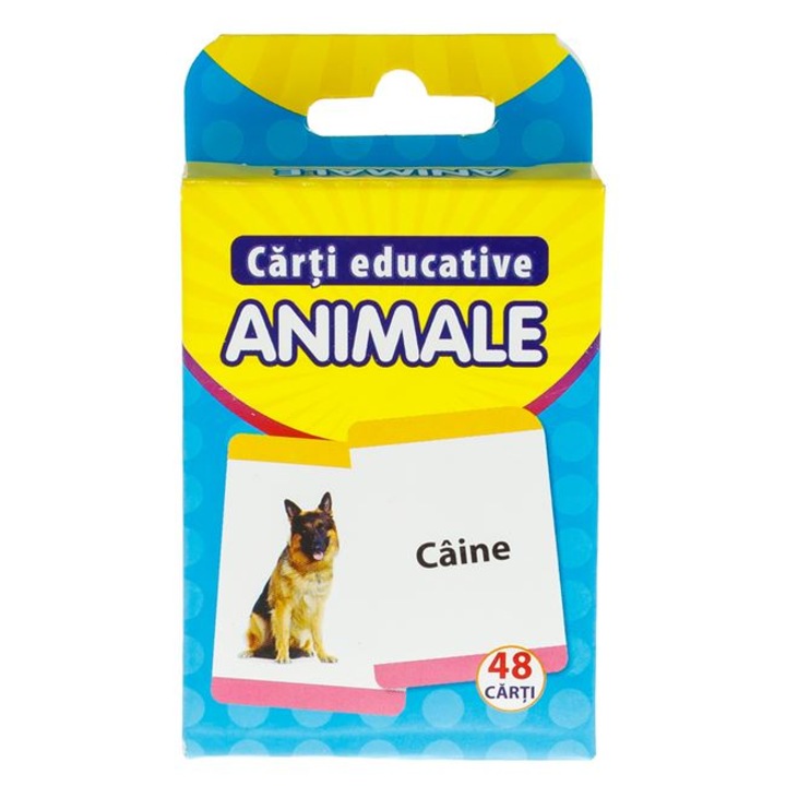 Cartonase Educative Mini cu Animale - 48buc - eMAG.ro
