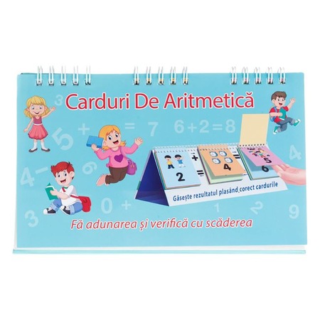 Joc matematic cu cartonase educative Adunare si Scadere - 45buc - eMAG.ro