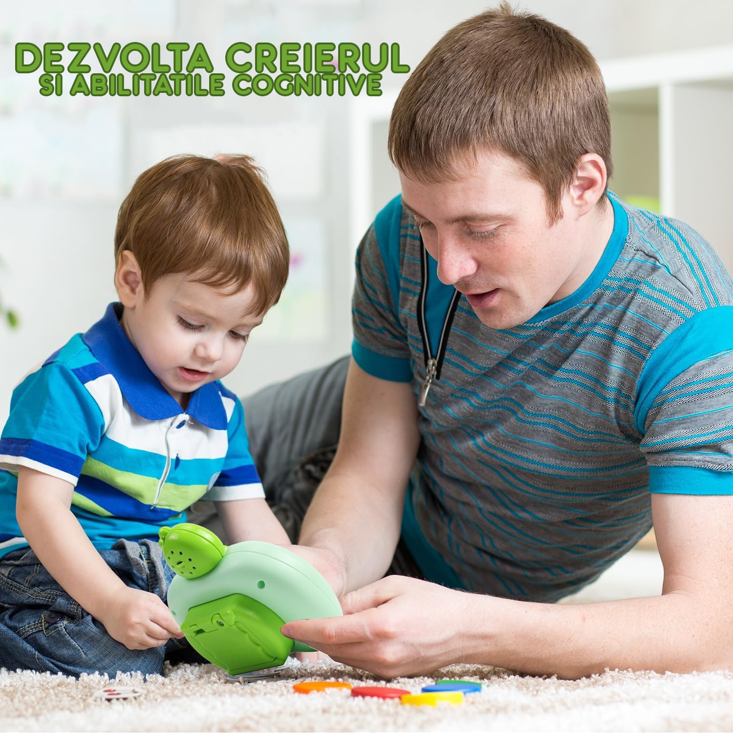 Jucarie PopIT SMART ALPHIMO™, cu ecran LED, afisarea nivelului de joc ...