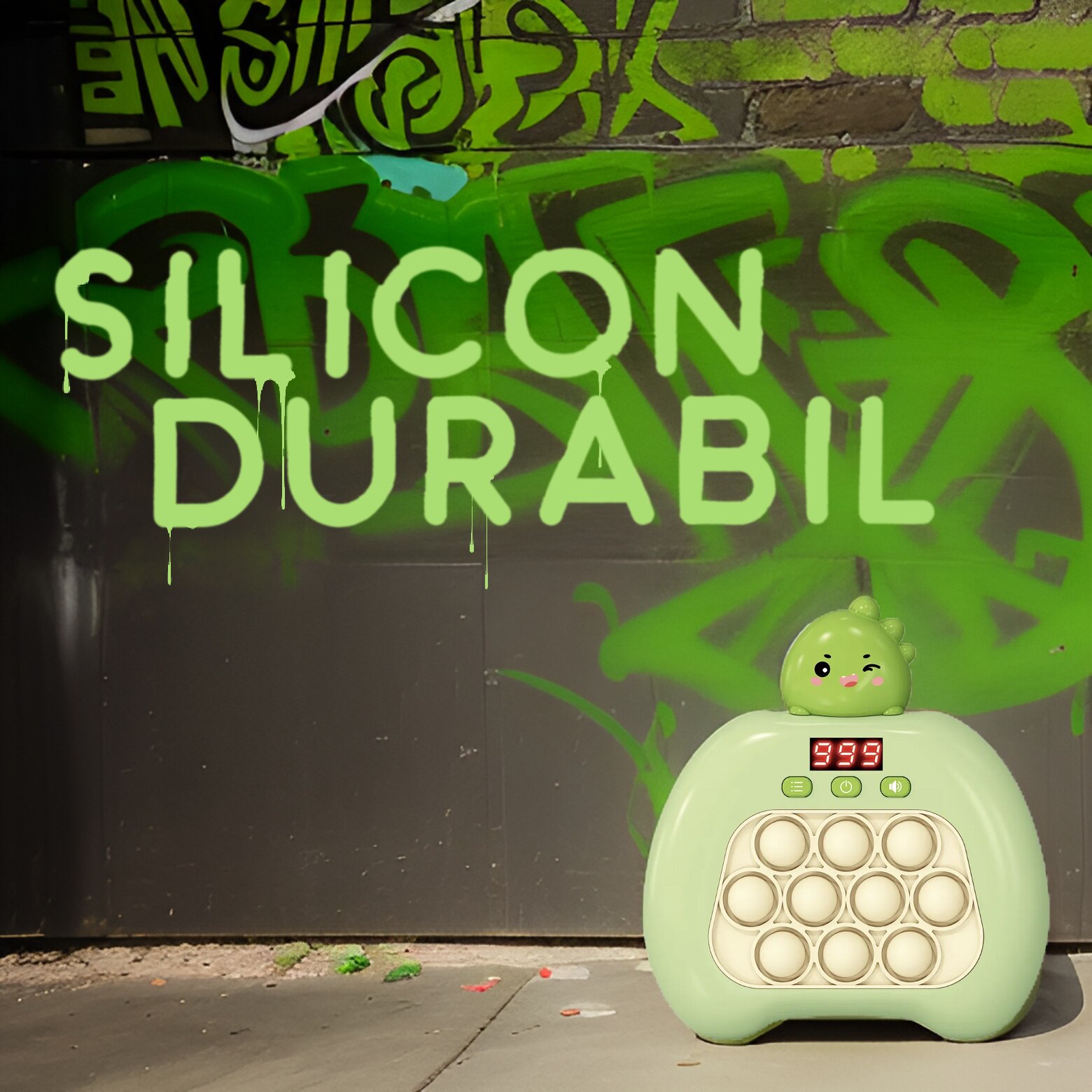 Jucarie PopIT SMART ALPHIMO™, cu ecran LED, afisarea nivelului de joc ...