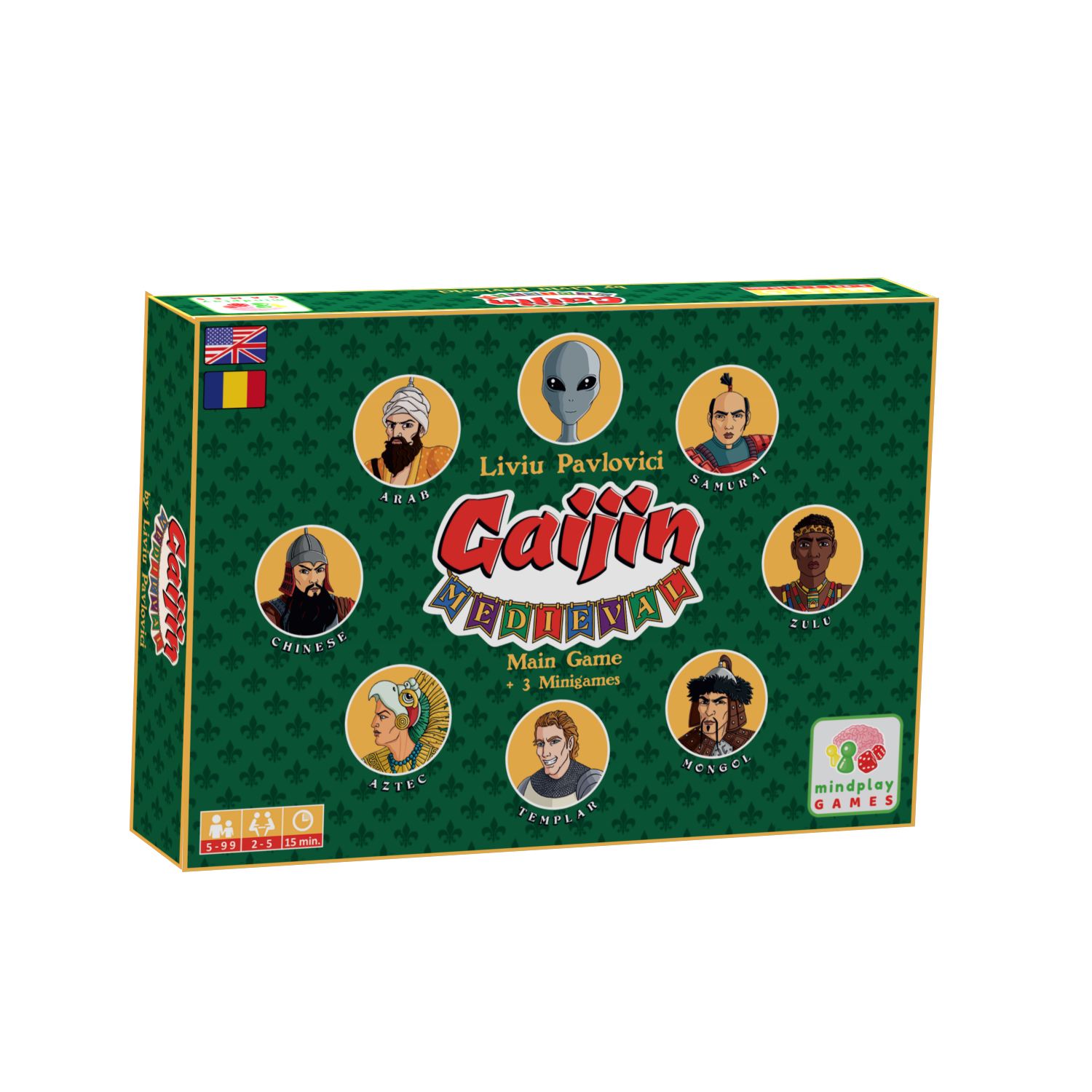 Joc de societate, Mindplay Games, Gaijin Medieval, Joc principal + 3 ...