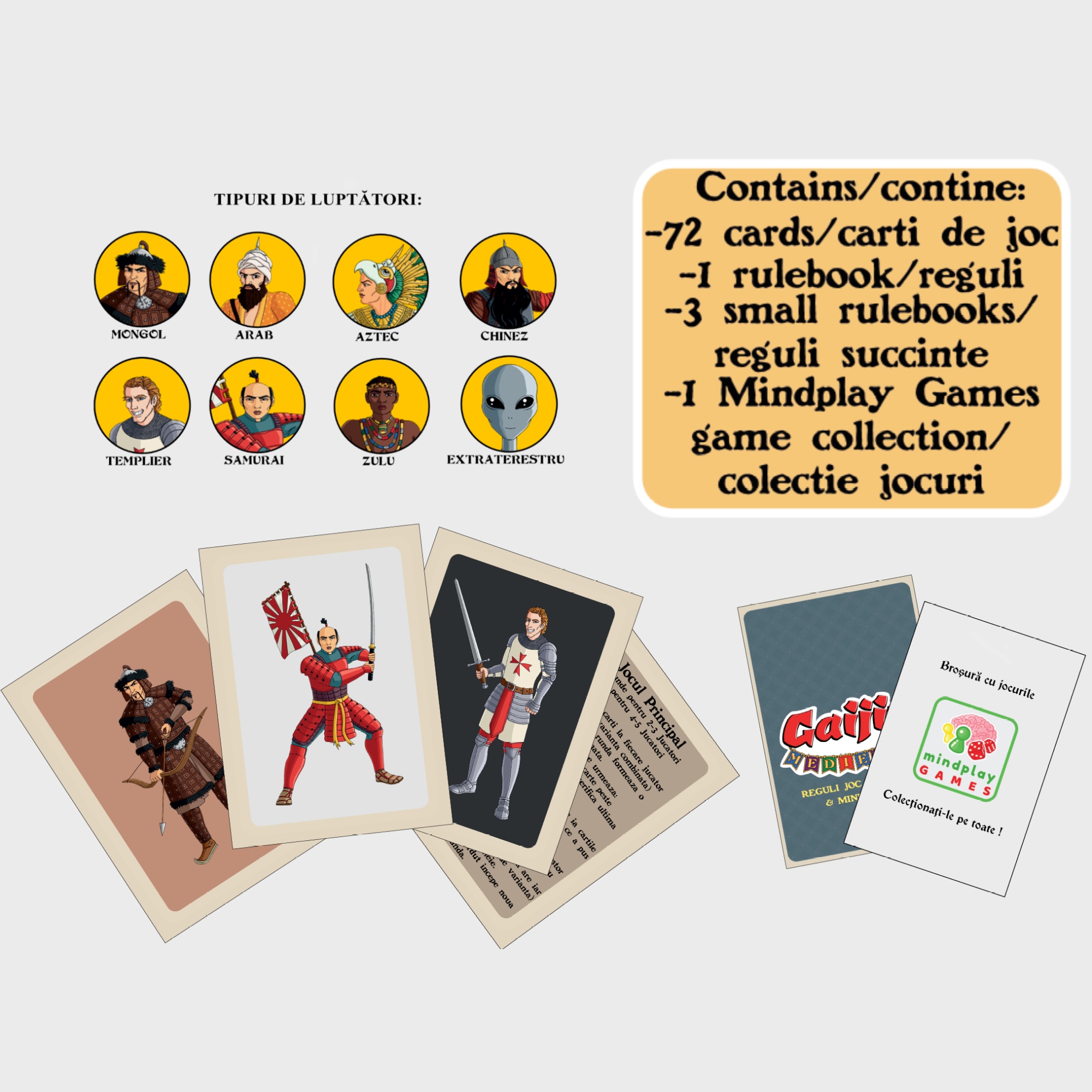 Joc de societate, Mindplay Games, Gaijin Medieval, Joc principal + 3 ...