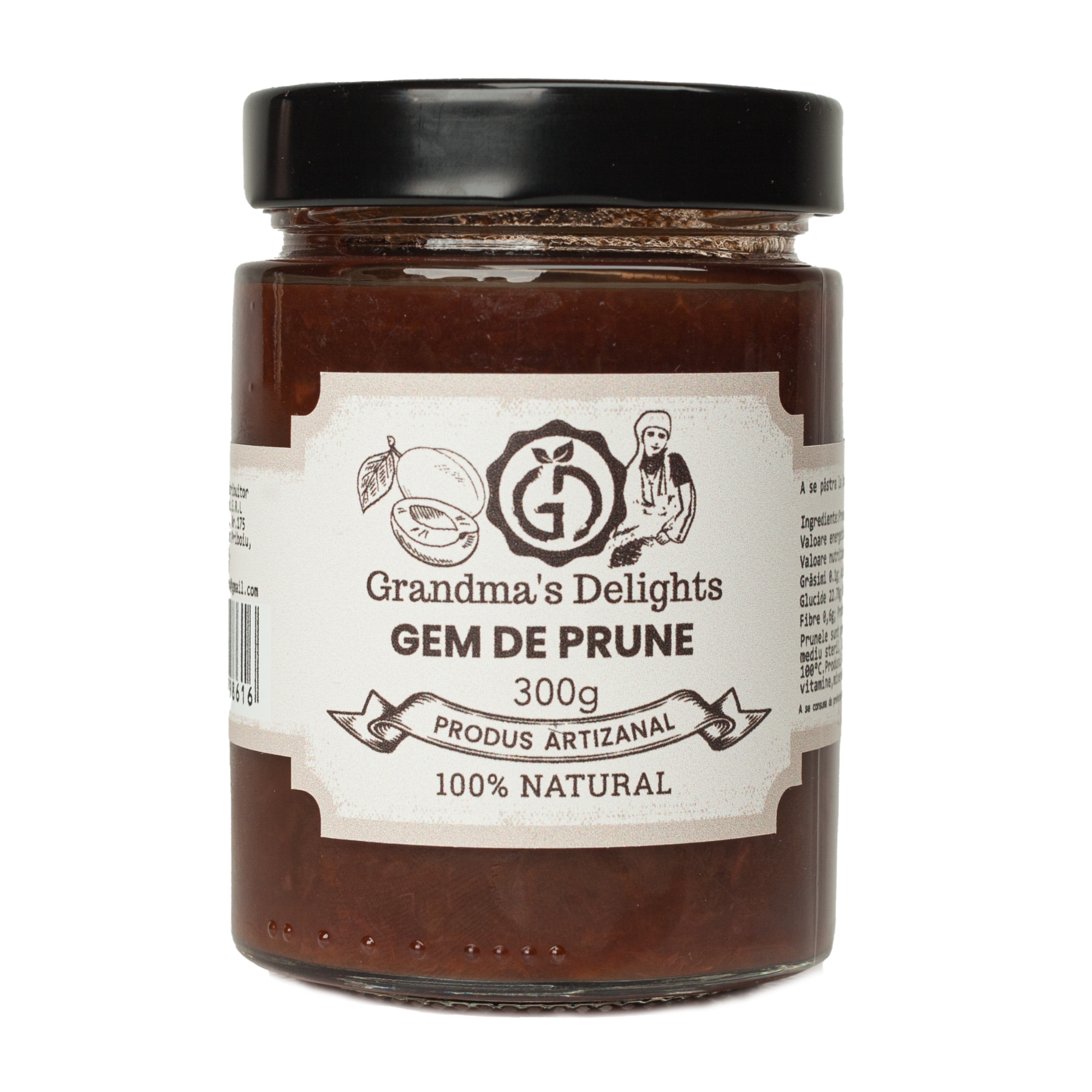 Gem de prune, Grandma`s Delights, 300g - eMAG.ro