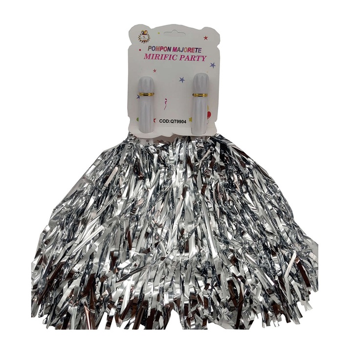 Pampon majoreta argintiu, QT9904 - eMAG.ro