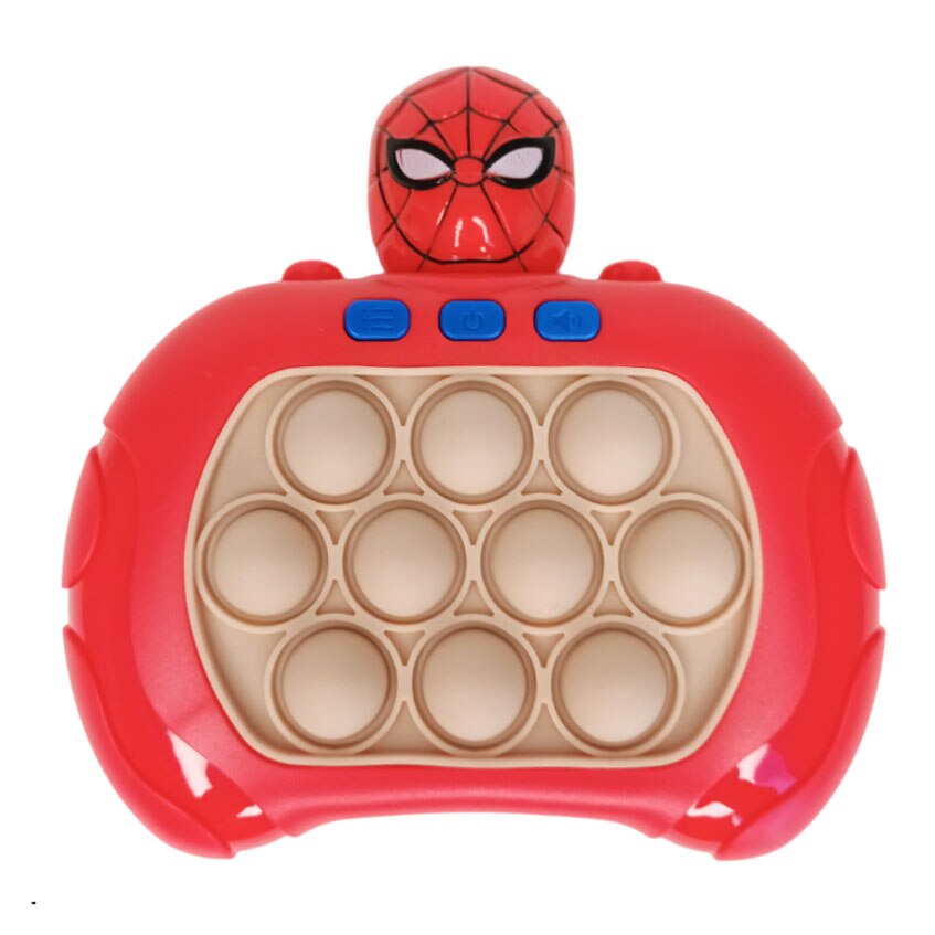 Joc interactiv Pop-It Consola, antistres, cu sunete si lumini, Rosu ...