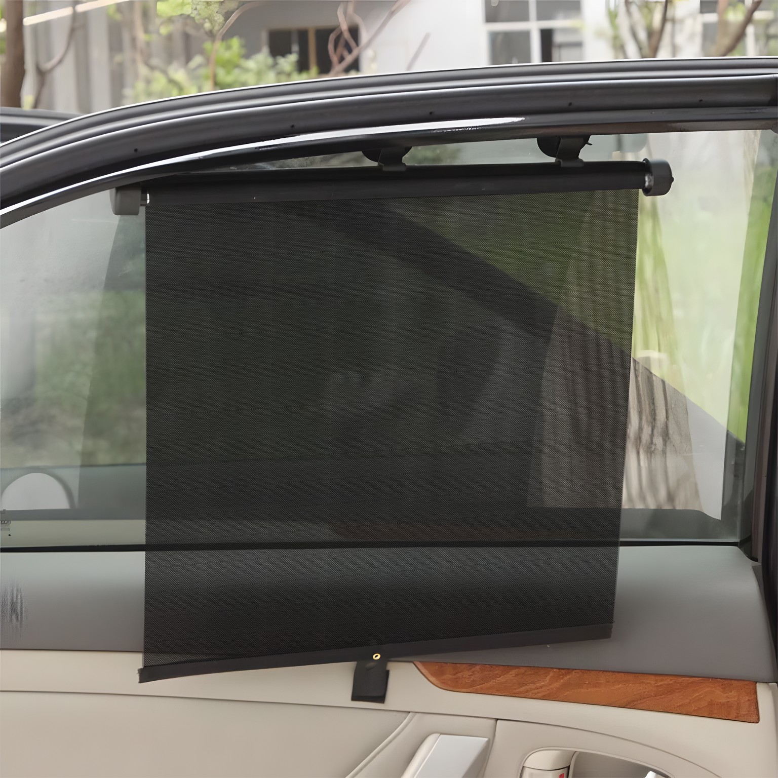 Set 2 Parasolare Auto Retractabile Retoo cu Protectie UV, Prindere cu ...