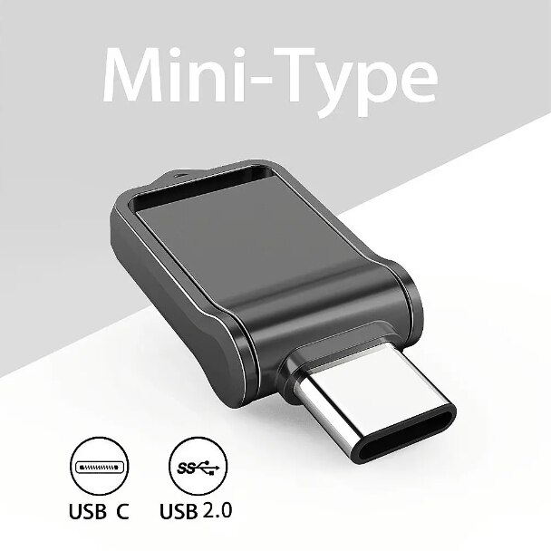 Stick memorie USB DUAL MZ-Works, Capacitate 2 TB/2000 GB, USB + USB ...