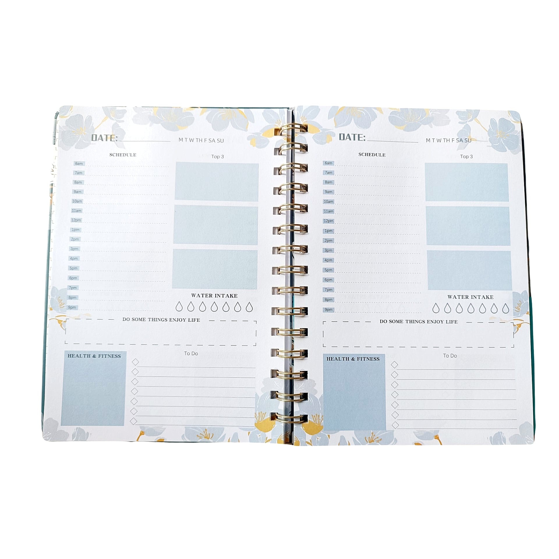 Agenda organizator si planificator zilnic cu spirala metalica, orar ...