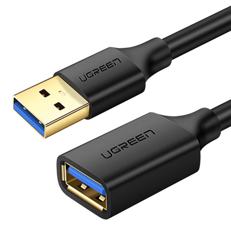 Cablu prelungitor, UGREEN, USB, 3 m, Negru - eMAG.ro