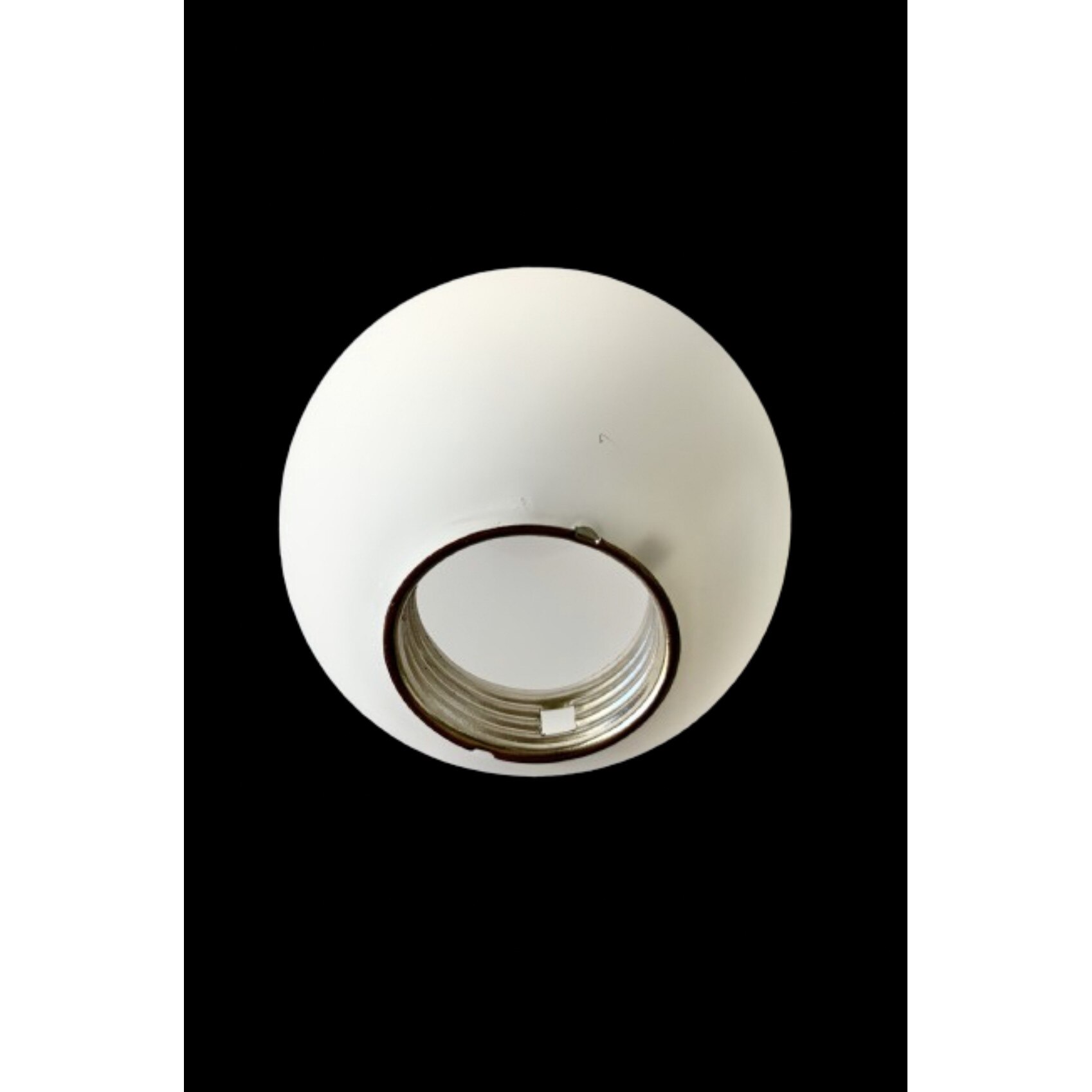 Abajur Sticla Mini Glob Alb Diametru 90mm cu Filet pentru Soclu E 27 ...