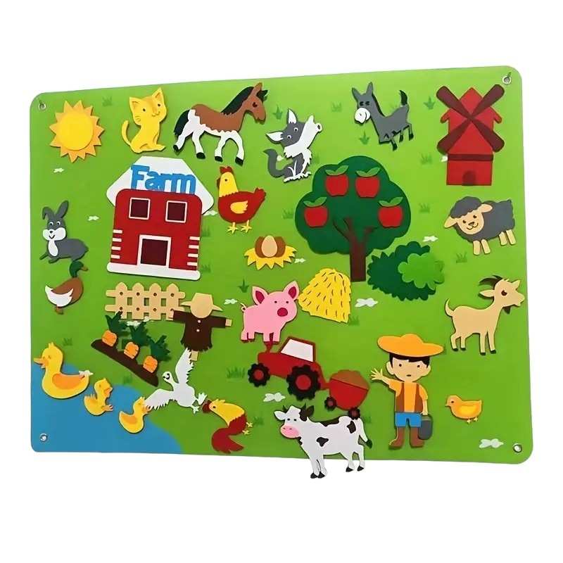 Plansa Ferma Mea din fetru, 105 x 75 cm - eMAG.ro