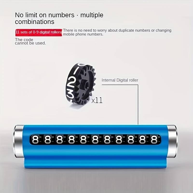 Suport auto numar telefon, numere derulante, rezistent la temperaturi ...