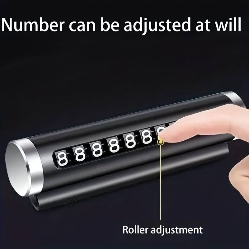 Suport auto numar telefon, numere derulante, rezistent la temperaturi ...